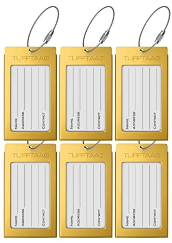Luggage Tags Business Card Holder TUFFTAAG Travel ID Bag Tag in Many ...